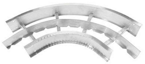 Hubbell LDVO90612 Aluminum Ladder, Divider, Vo90, 6"" H, 12"" R ...