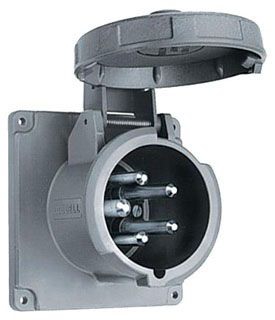 HUBBELL M5100B7R 4P5W 100A P&S INLET | Gordon Electric Supply, Inc.