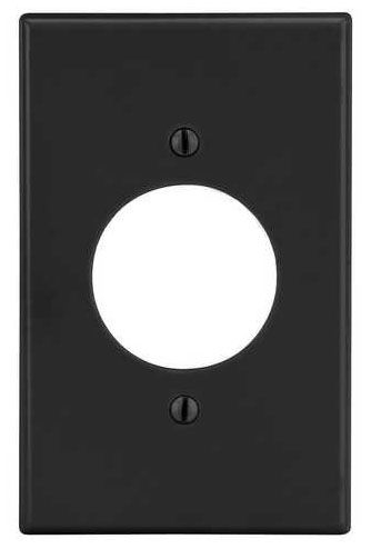 Hubbell P720BK Wallplate 1-Gang 1.60" Opening Black | Gordon Electric ...