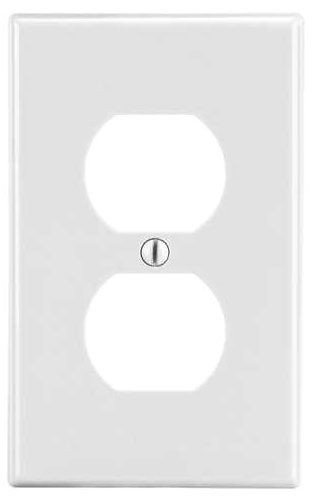 Hubbell P8W Wallplate 1-Gang 1) Duplex White | Gordon Electric Supply, Inc.