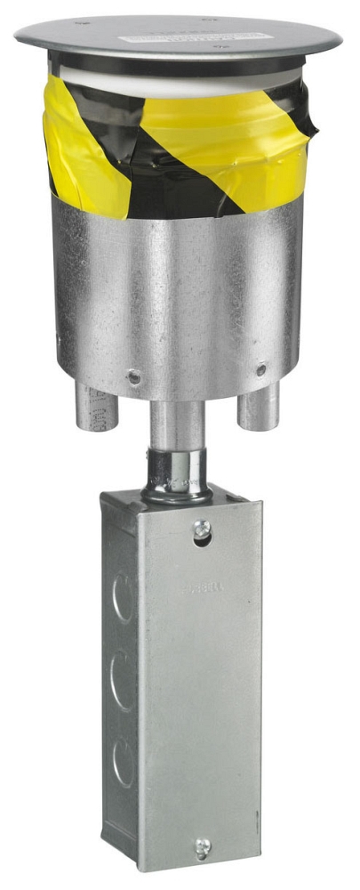 Hubbell S1R4PTQUAD System-One 4, Through Floor Fitting, Quad Plate ...