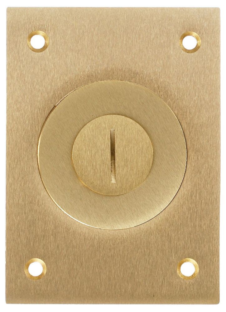 Hubbell S2425 Combination Rectangular Floor Box Cover Brass | Gordon ...