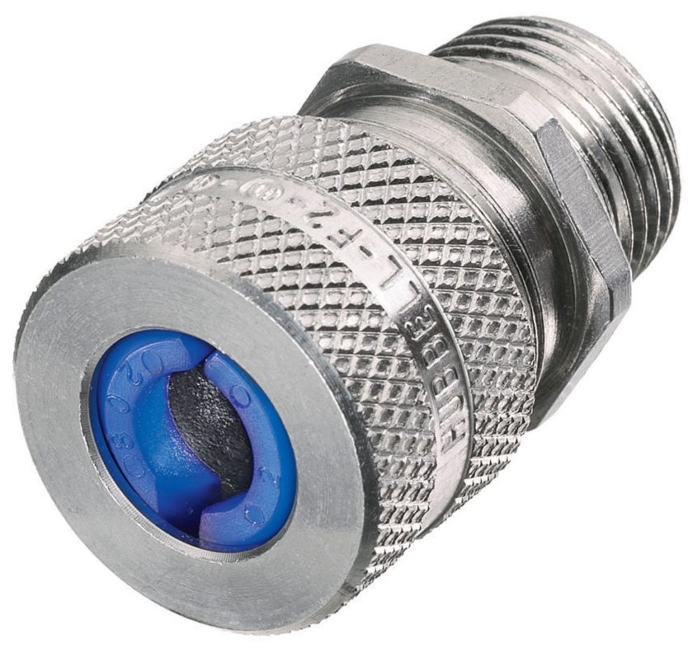 Hubbell SHC1023 Cord Connector, Straight Male, .38-.50"", 1/2"", Alum ...