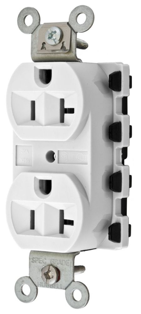 HUBBELL SNAP5362WA 20A/125V HG RCPT | Gordon Electric Supply, Inc.