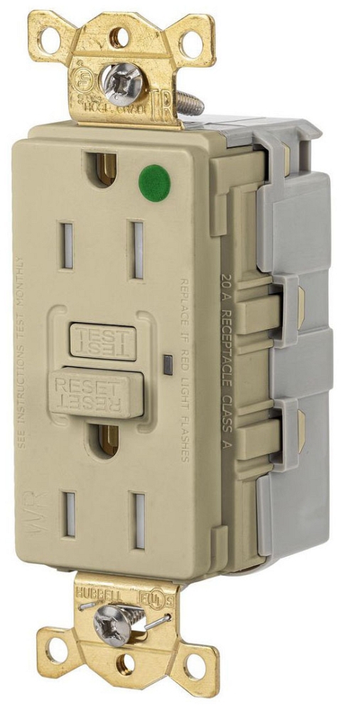 Hubbell SNAPGFTW82I 15A 125Vac Commercial Hospital Grade Tamper/Weather ...