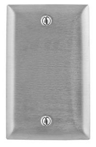 Hubbell SS13 Wallplate, 1-Gang, Blank, Stainless Steel Box | Gordon ...