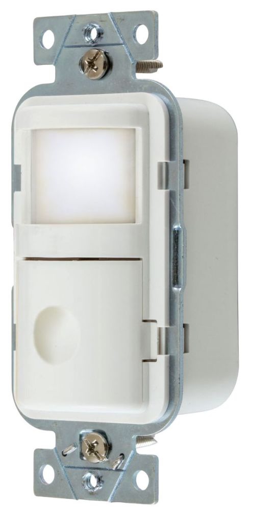 Hubbell WS2001NSW Vacancy Sensor, Pir,120/277V, Smart Night Light ...