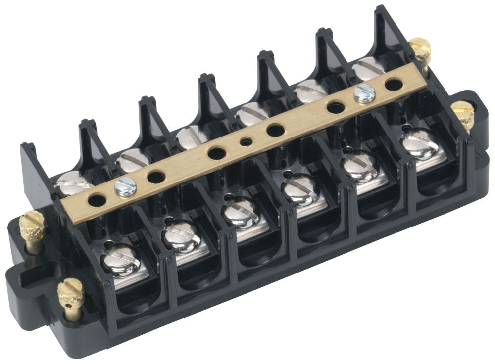 Ideal 89-507 Base Mount Double Row Terminal Block 6Pl | Gordon Electric ...