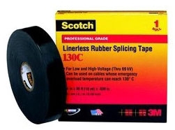 3M 130C-3/4X30FT SCOTCH LINERLESS RUBBER SPLICING TAPE 130C 3/4 IN X 30 ...