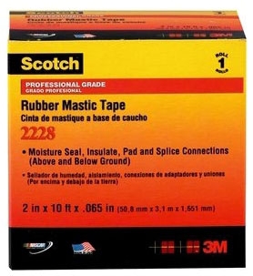 3M 2228-2X3FT RUB MASTIC TAPE | Gordon Electric Supply, Inc.