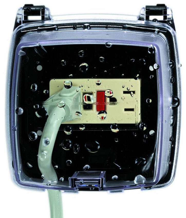 Intermatic WP1020C 2 Gang Or Single Gang 2-1/4"" W/ 1 Gang Duplex And ...