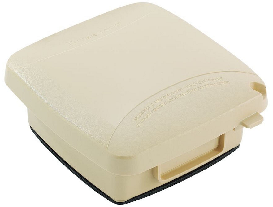 Intermatic WP5220B In Use Weatherproof Cover, 2-Gang, Vertical Conf, 2. ...