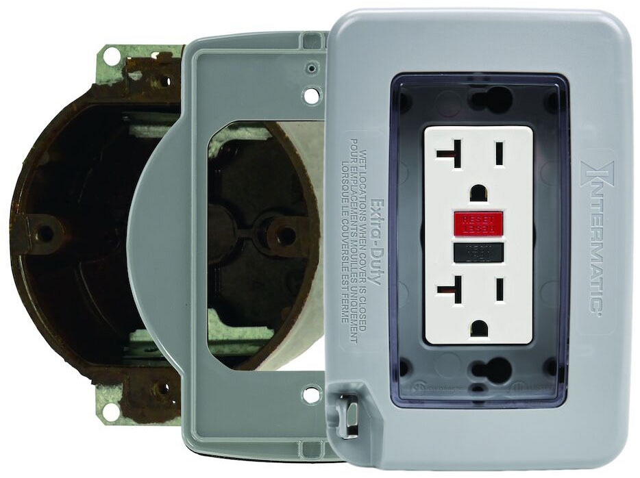 Intermatic WP7003G Low-Profile Extra-Duty Plastic In-Use Weatherproof ...