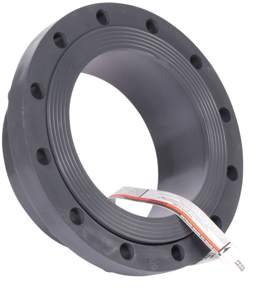 IPEX 036357 12"" PVC SCH-80 Vanstone Flange Socket w/PVC Ring Xirtec ...