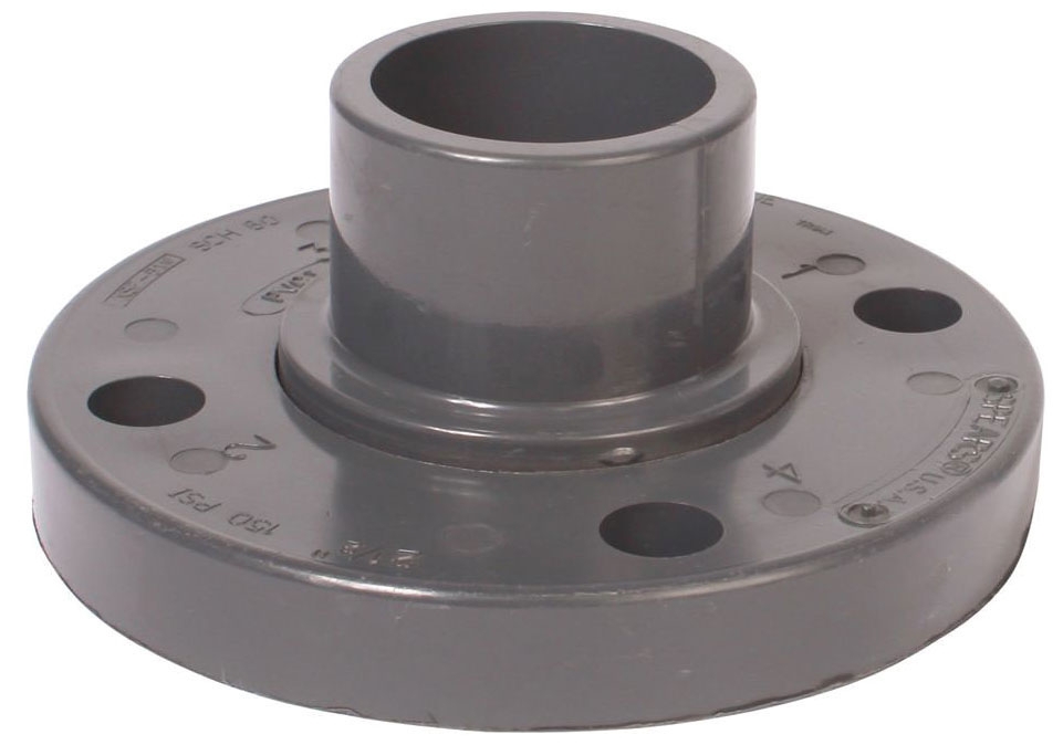 IPEX 036380 2-1/2" PVC SCH80 VANSTONE FLANGE SP W/ PVC RING XIRTEC-140 ...