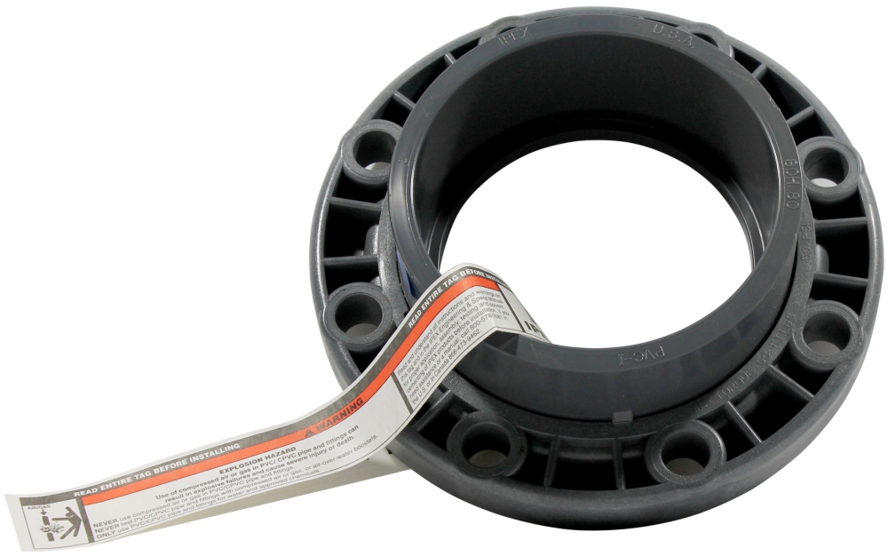 IPEX 036417 6"" PVC SCH-80 Heavy Duty Vanstone Flange Socket w/Fiber ...