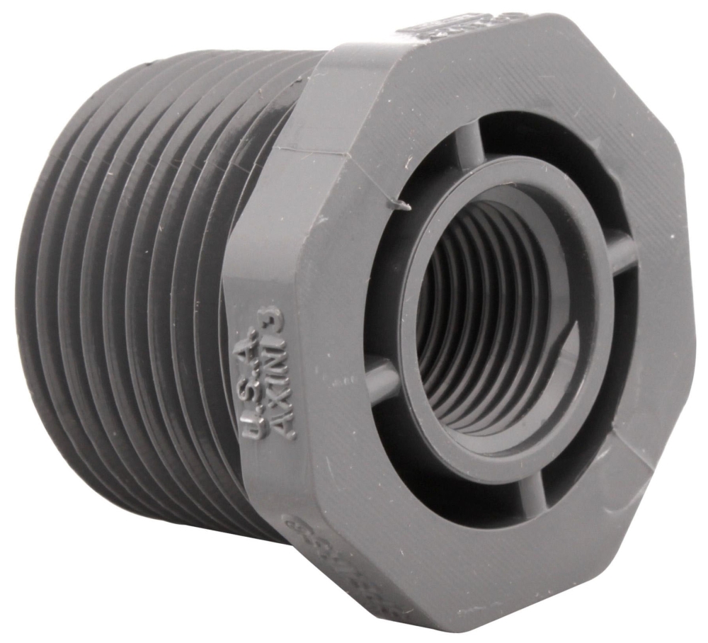 IPEX 036659 1-1/4"" x 3/4"" PVC SCH-80 Reducer Bushing MPT x FPT Xirtec ...