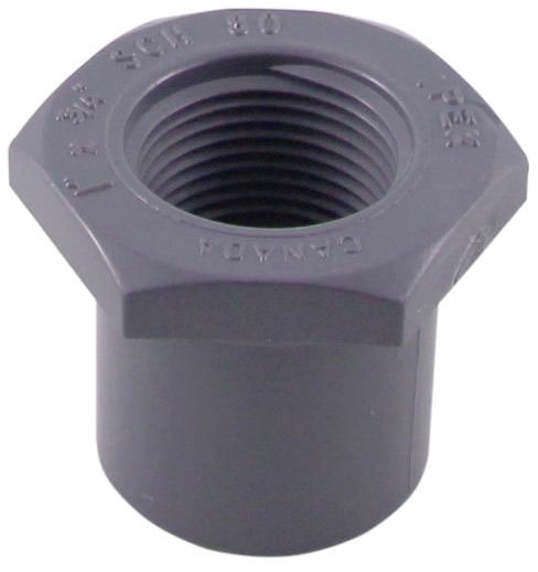 IPEX 036687 1" x 3/4" PVC SCH80 REDUCER BUSHING SPxFPT XIRTEC-140 ...