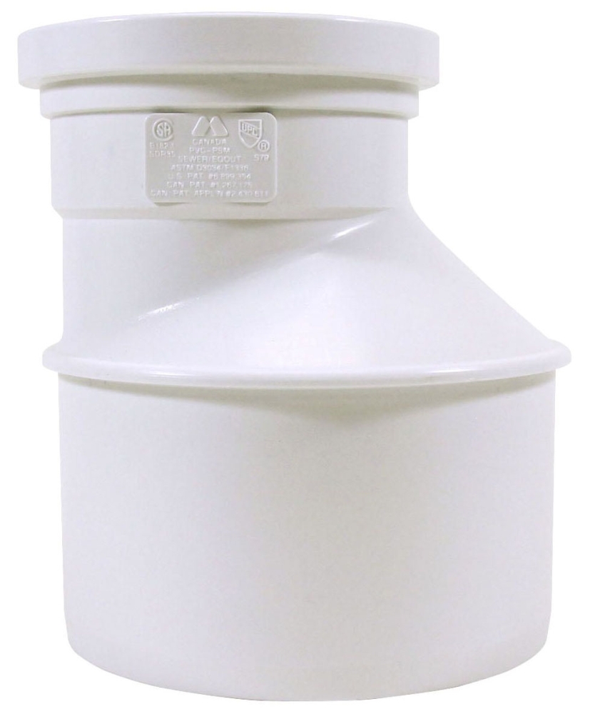 IPEX 043270 10"" x 8"" PVC Eccentric Bushing SWR DR35 Spigot x G ...