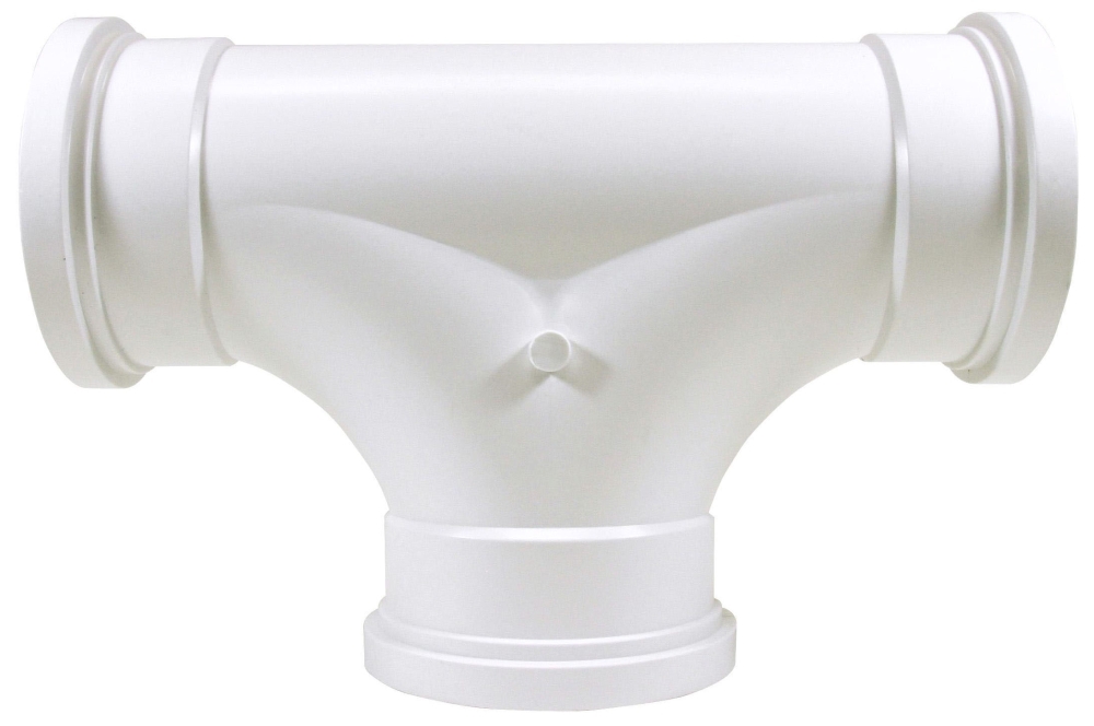 IPEX 043708 6" PVC 2 Way Clean Out SWR DR35 G x G x G Trench Tough Plus ...