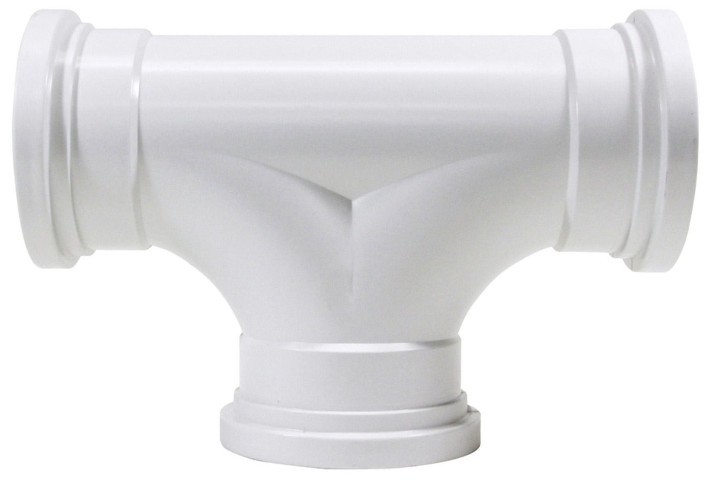 IPEX 043806 4"" PVC 2 Way Clean Out SWR DR35 G x G x G Trench Tough ...