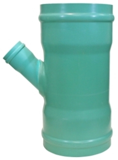 IPEX 043900 18" x 45D PVC WYE SWR DR35 GxGxG FAB RING-TITE/TRENCH TOUGH ...