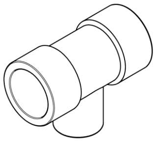 IPEX 109034 10" x 8" PVC SCH80 TEE HxHxH FAB XIRTEC-140 | Gordon ...