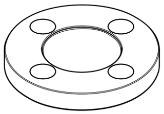IPEX 109516 12" PVC SCH-80 50 -PSI Blind Flange Fabricated Xirtec-140 ...