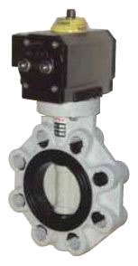 IPEX 253599 12" FK BUTTERFLY VALVE NC PNEU GFPP/PP EPDM FLANGE SS LUG ...
