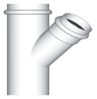 IPEX 935982 36"" x 15"" PVC Wye SWR DR35 Spigot x G x G Fabricated ...