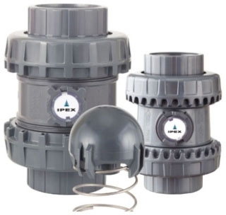 IPEX SSEAV210 3" SSE TU SPRING ASSISTED CHECK VALVE PVC FPM SOC 316SS ...