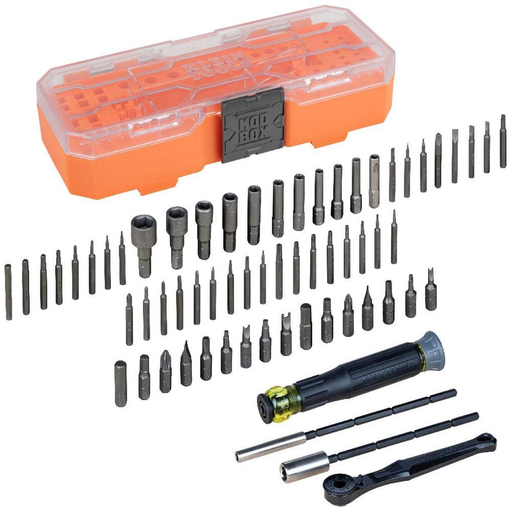 Klein 32787 Precision Ratchet and Driver System, 64-Piece | Gordon ...