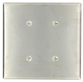 LEVITON 84134-40 : 2 GANG STAINLESS STEEL BLANK PLATE | Gordon Electric ...