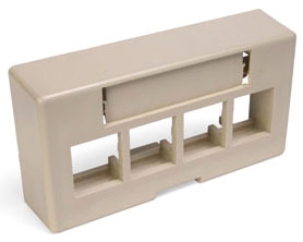 LEVITON 49910-EI4 : IVORY 4PRT ID WINDOW FACEPLATE | Gordon Electric ...