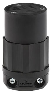LEVITON 5369-B : 5-20R BLACK CONNECTOR | Gordon Electric Supply, Inc.