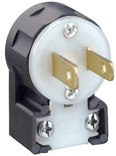 LEVITON MS2-AP : ANGLE PLUG BLACK | Gordon Electric Supply, Inc.