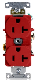 LEVITON 5362-SR : 20A/125V RD SLMBDY RECEPTACLE | Gordon Electric ...