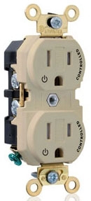 LEVITON 5262-2PI CONTROLLED TR REC 15A | Gordon Electric Supply, Inc.