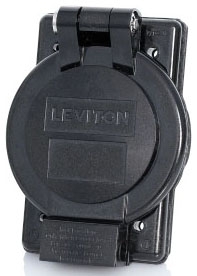 LEVITON WP1-EB BLACK WP1 COVER | Gordon Electric Supply, Inc.
