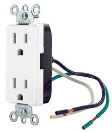 LEVITON 16252-LW : WIRE LEAD RECEPTACLE | Gordon Electric Supply, Inc.