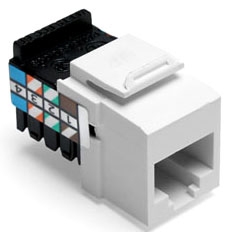 LEVITON 41108-RW8 WHT SNAP-IN JACK | Gordon Electric Supply, Inc.