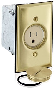 LEVITON 5249-TFB 15A FLOOR BOX ASSEMBLY | Gordon Electric Supply, Inc.