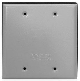 LEVITON WM2B-GY TWO GANG BLANK COVER | Gordon Electric Supply, Inc.