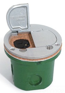 LEW 812-DFB-LR-A AL WOOD FLR BOX | Gordon Electric Supply, Inc.