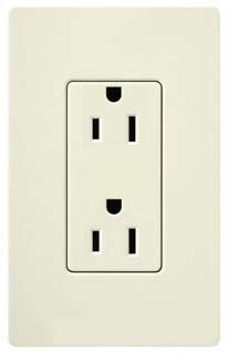 LUTRON SCR-15-BI SATIN COLOR 15 AMP RECEPTACLE BISCUIT | Gordon ...
