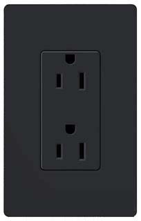 LUTRON SCR-15-MN SATIN COLOR 15 AMP RECEPTACLE MIDNIGHT | Gordon ...