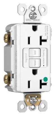 P&S 2097-HGTRW 20A 125V Self-Test Gfci Hospital Grade Tamper Resistant ...