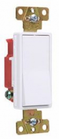 P&S 2621-347W 1P , Decora Switch, 20 Amps, 347 Volts, White | Gordon ...
