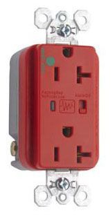 P&S 8300-REDSP : HOSPITAL GRADE TVSS RECEPTACLE 20A 125V RED | Gordon ...