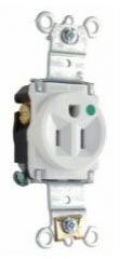 P&S 8801-W : HOSPITAL GRADE SINGLE RECEPTACLE 20A 250V WHITE | Gordon ...